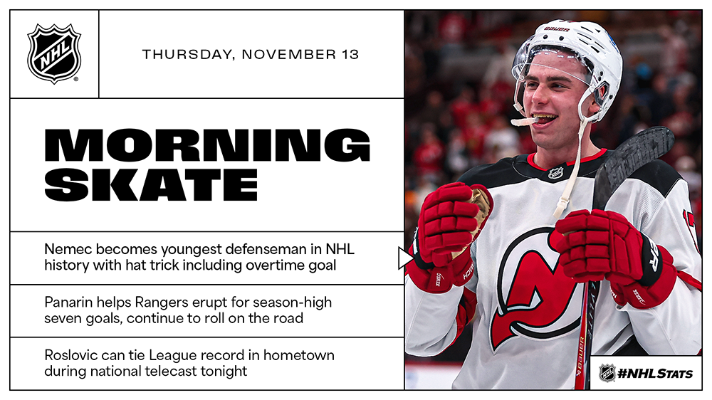 NHL Morning Skate – November 13, 2025 - Sports Gaming Journal - Sports ...